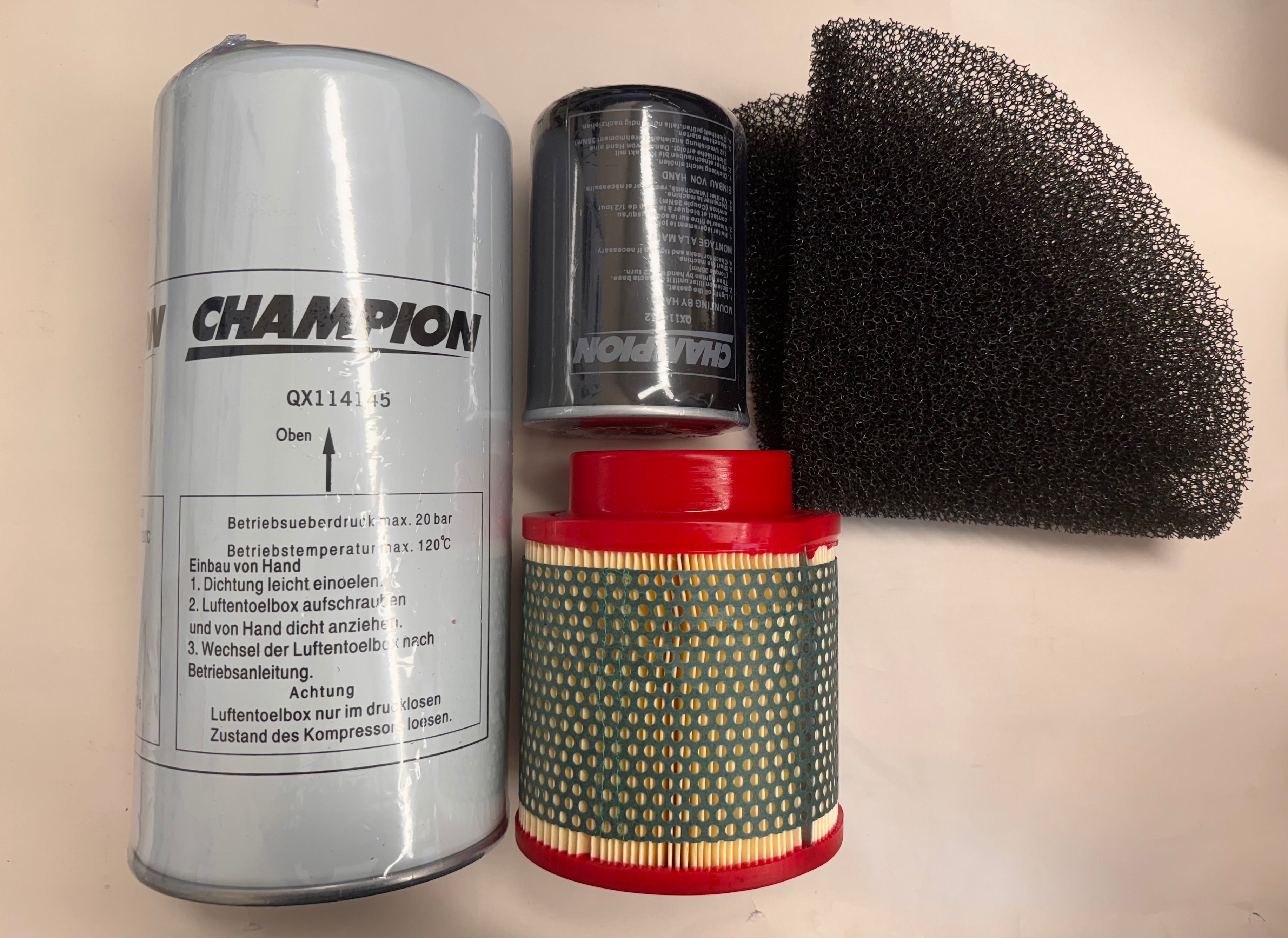 CC1180685 Champion Compressor Service Kit Fixed Speed FM15-22kW 4000hr ...