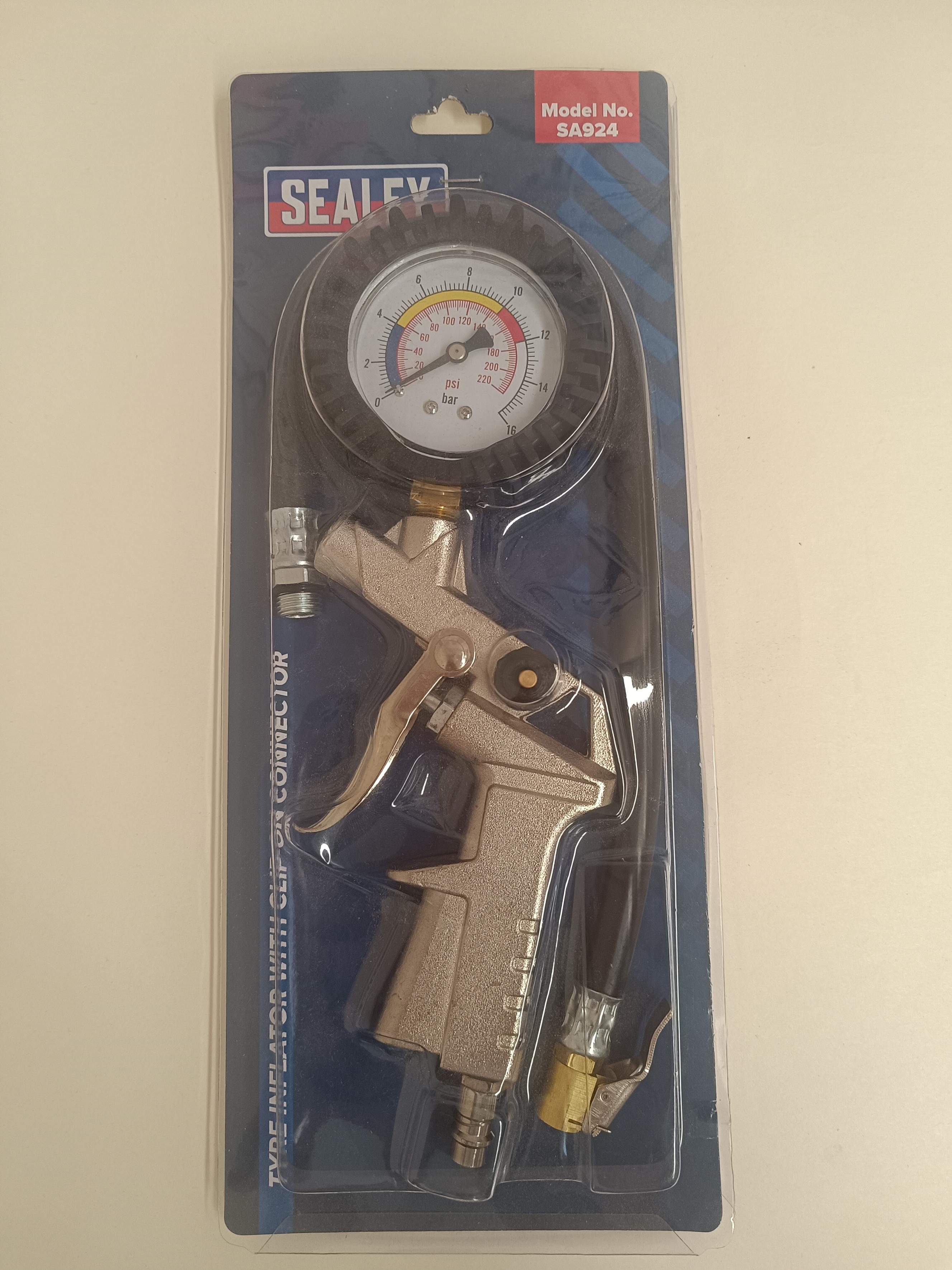 SA924 OEM SEALEY AIR LINE GAUGE WITH CLIP ON CONNECTOR